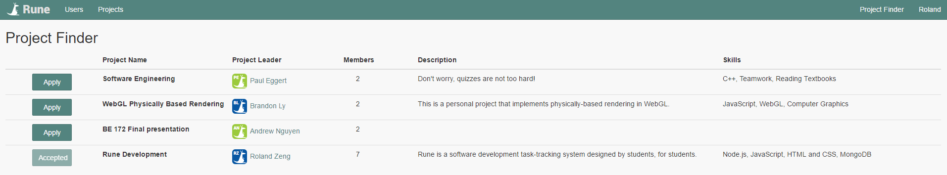 GitHub - rzeng95/Rune: UCLA CS130 Spring 2016 Capstone Project