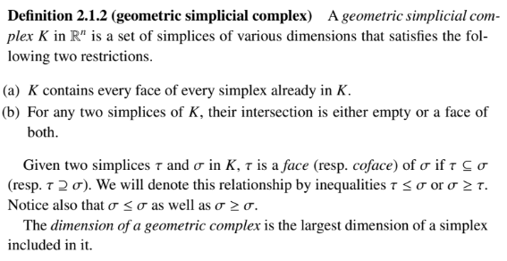 Solved 2.1.12 Give an example of a collection of simplices | Chegg.com