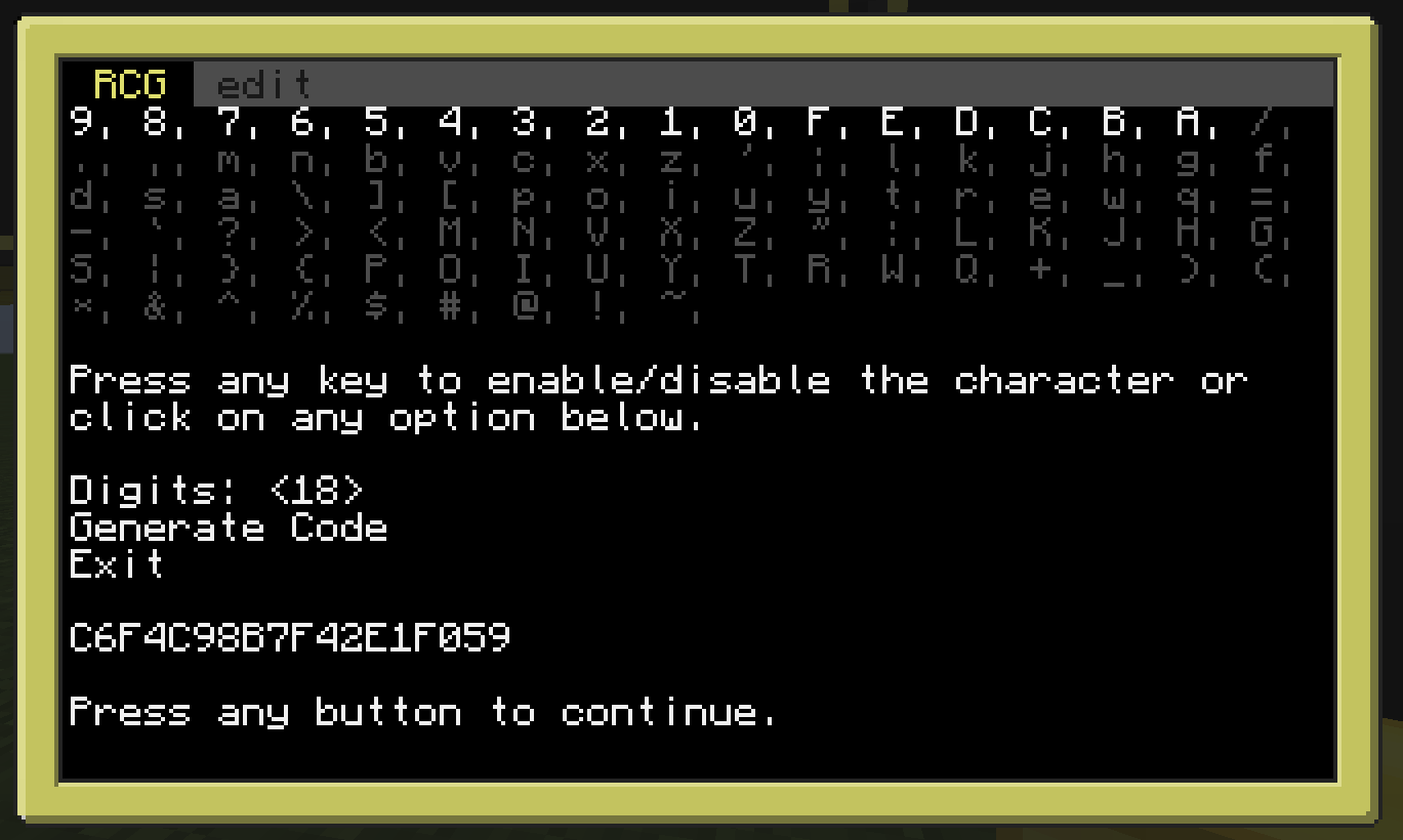 Random Code Generator ComputerCraft Programmable Computers For 