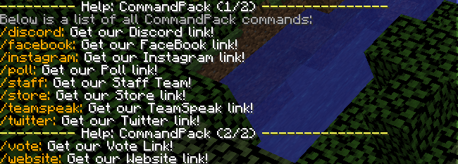 Commandpack Custom Command Message Every Command You Need Spigotmc