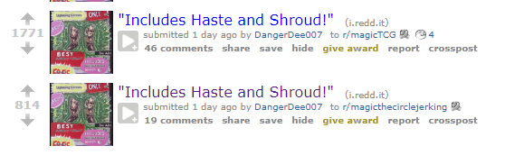 "Includes Haste and Shroud!" : r/magicthecirclejerking