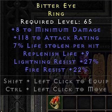 P/c This Ring Min Damage - Topic - d2jsp