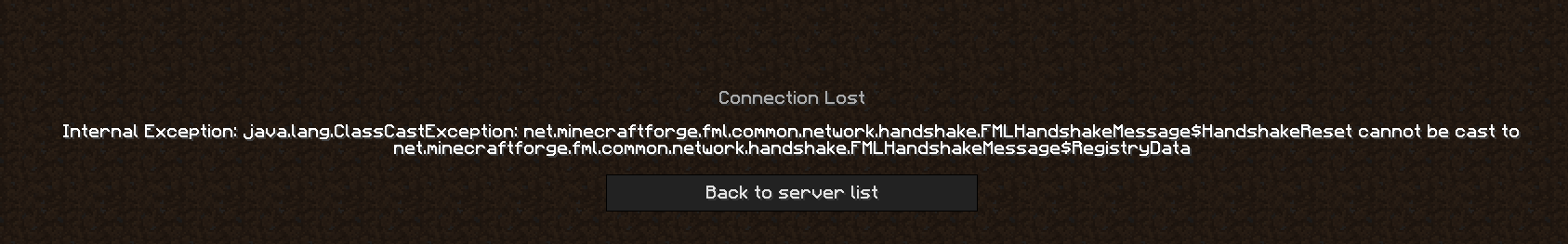 Error after connecting two times. | SpigotMC - High Performance Minecraft Community