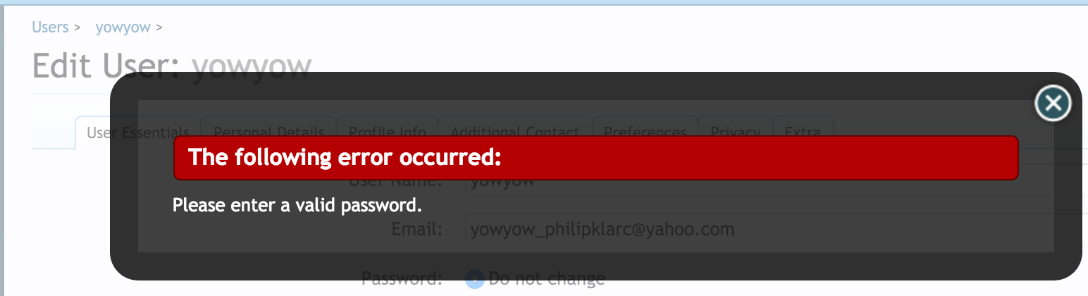 XF 1.5 - Unable to ban user - Please enter a valid password | XenForo ...