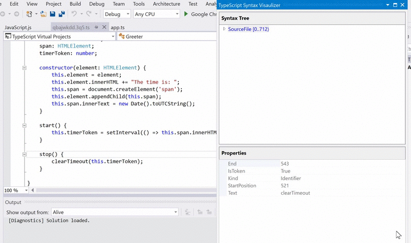 Github Codeconnecttypescriptsyntaxvisualizer A Clone Of The Roslyn Syntax Visualizer For
