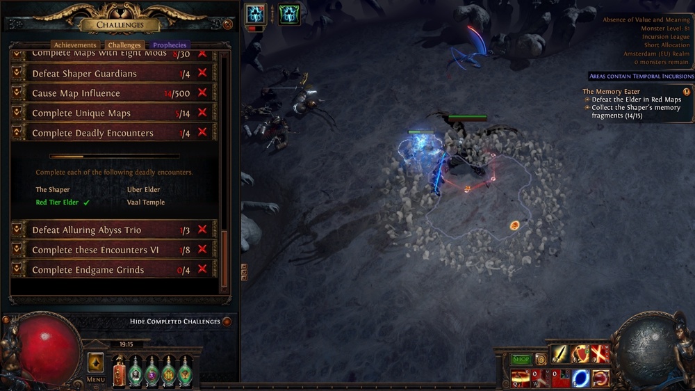Red Tier Elder kill didn't drop a memory fragment : r/pathofexile