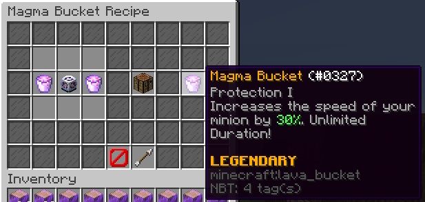 just some info on e lava buckets and the new upgrade item | Hypixel ...