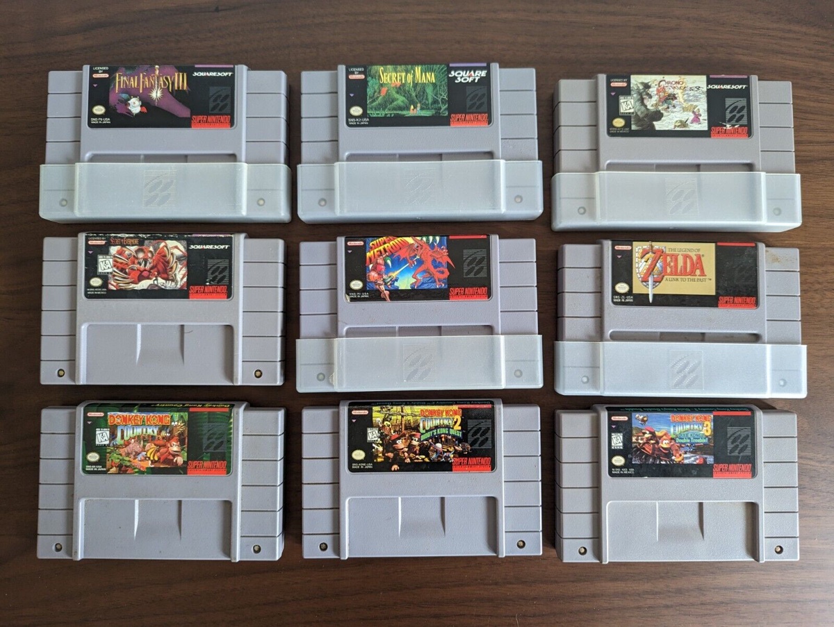 Gyazo - Super Nintendo SNES SNS-001 Original Console Bundle: 21 Games ...