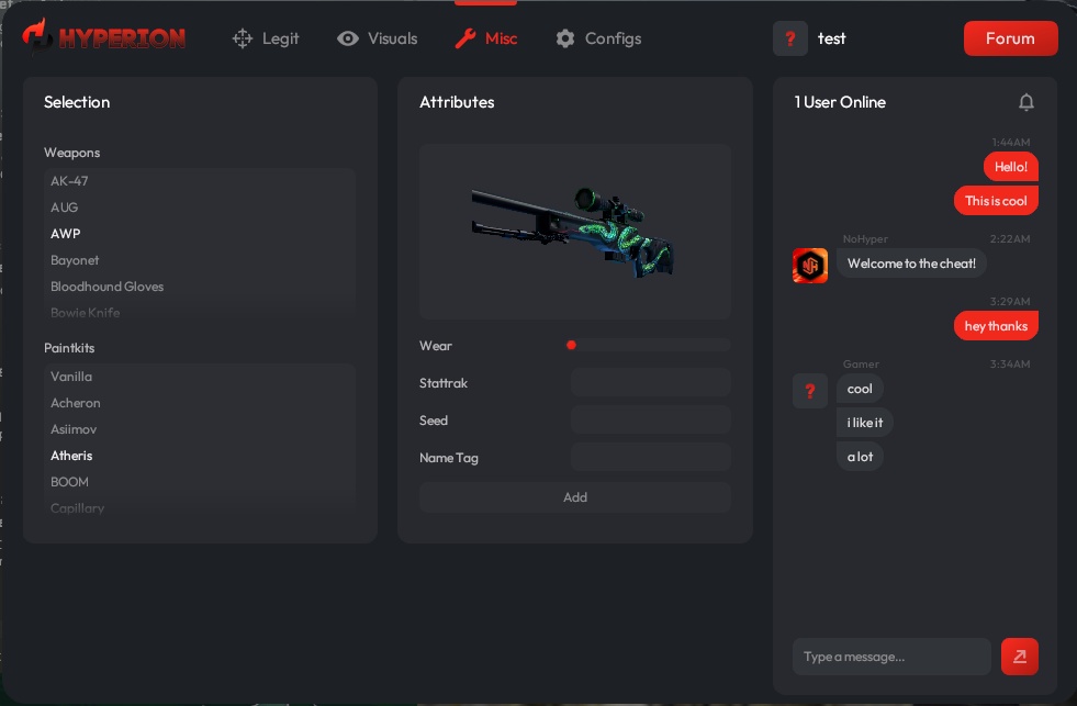 Hyperion - The Best Undetected CSGO Cheat