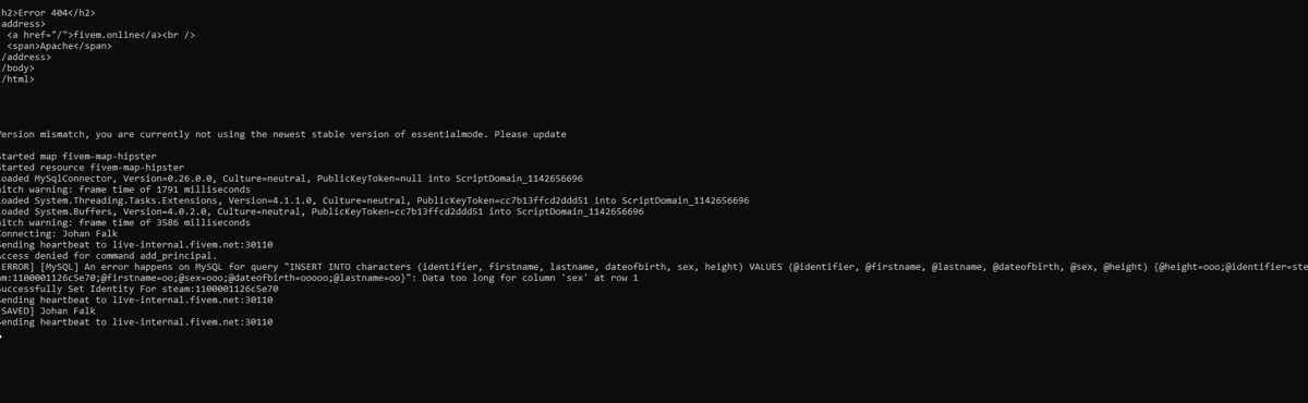 MySQL Problem - Server Discussion - Cfx.re Community