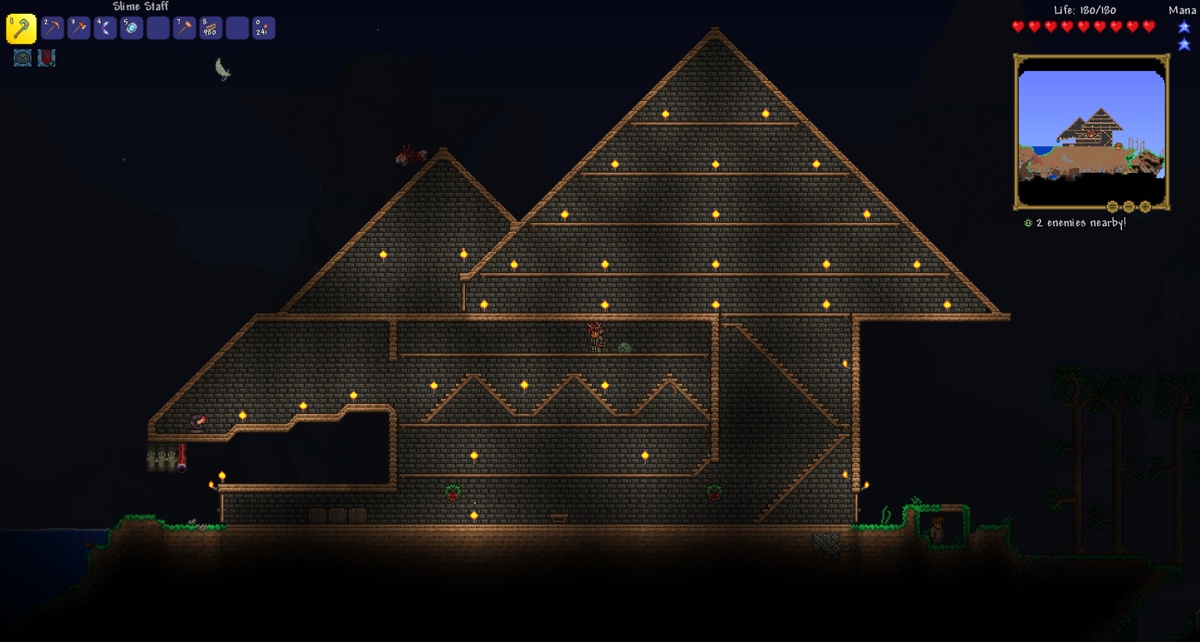 First time posting here, my first house I foundation :) | Terraria ...