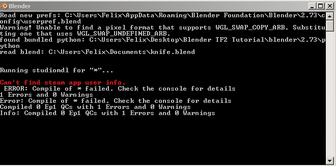 Blender 2.73 - Source tools "CANT FIND STEAM APP USER INFO" - Technical ...
