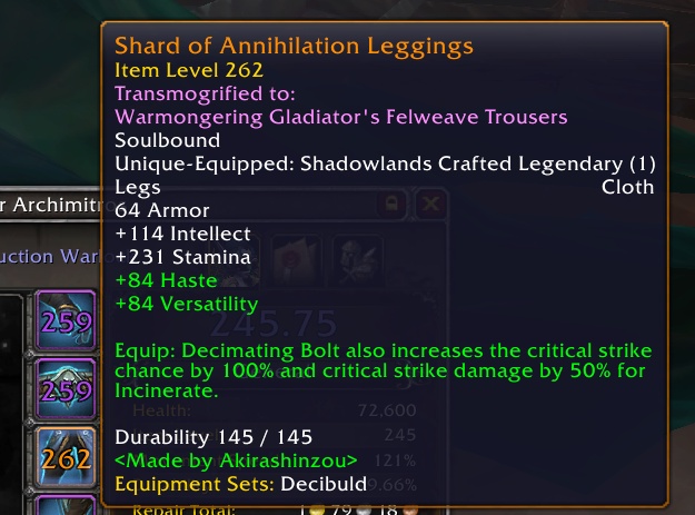 Demonbolt for 50k lol - Arenas - World of Warcraft Forums