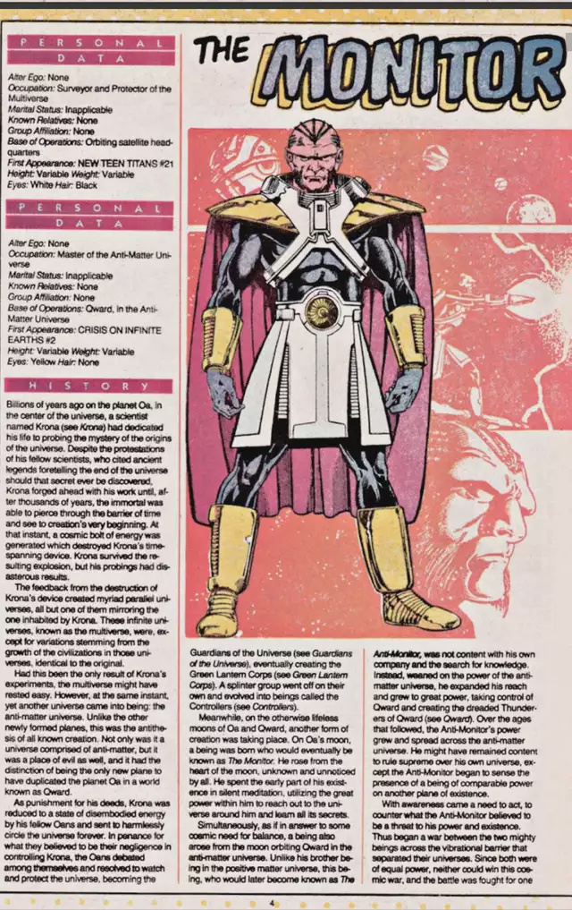 Debunk about contradiction on the race monitor (DC comics) | VS Battles ...