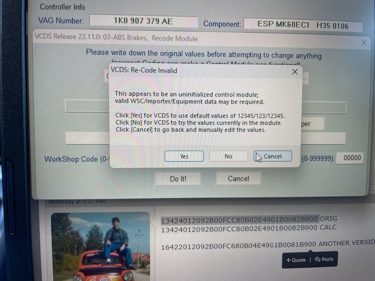 Audi A3 ABS fault (MK60EC1) | Ross-Tech Forums