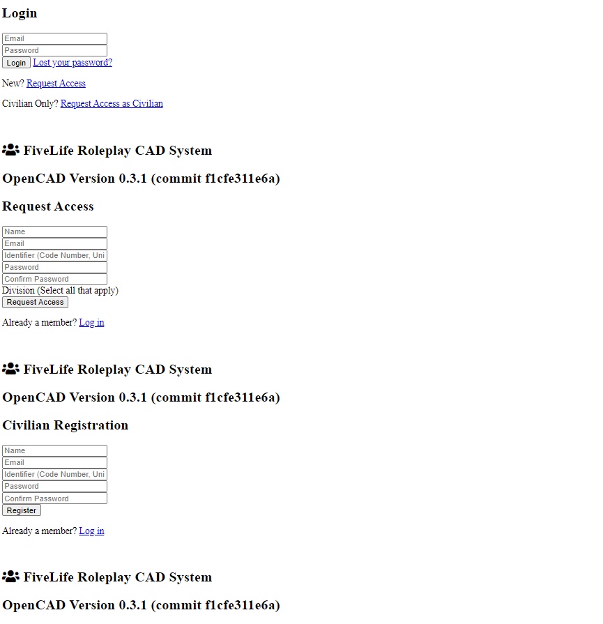 Release Opencad Computer Aided Dispatch Demo Open Source Gnu Gpl V3 Page 8 Fivem
