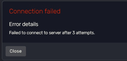 Connection 3 attempts - FiveM Client Support - Cfx.re Community