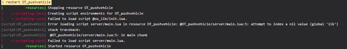 [FREE] OT Push Vehicle - Page 2 - FiveM Releases - Cfx.re Community