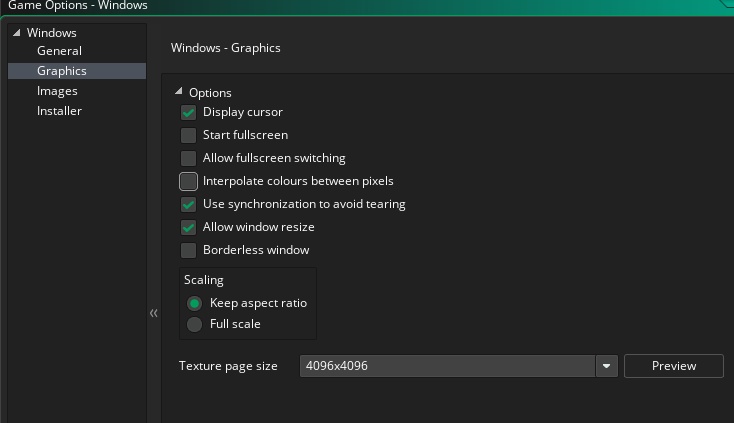 Encountering pixel blurring with gpu_set_texfilter set to false and interpolation off ...
